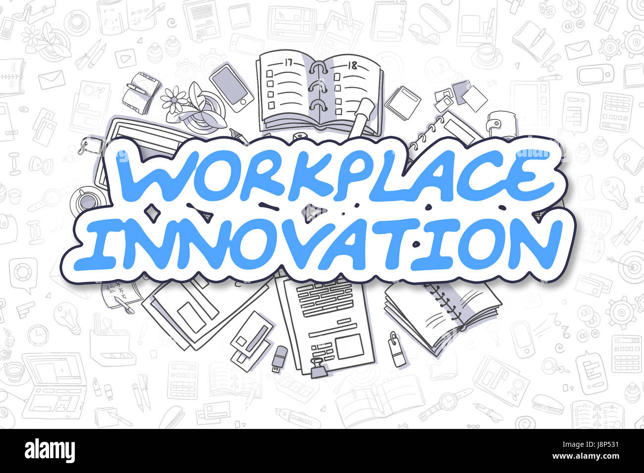 Workplace Innovation - Doodle Blue Word. Business Concept Stock Photo ... Workplace Innovation - Doodle Blue Word. Business Concept Stock Photo ...