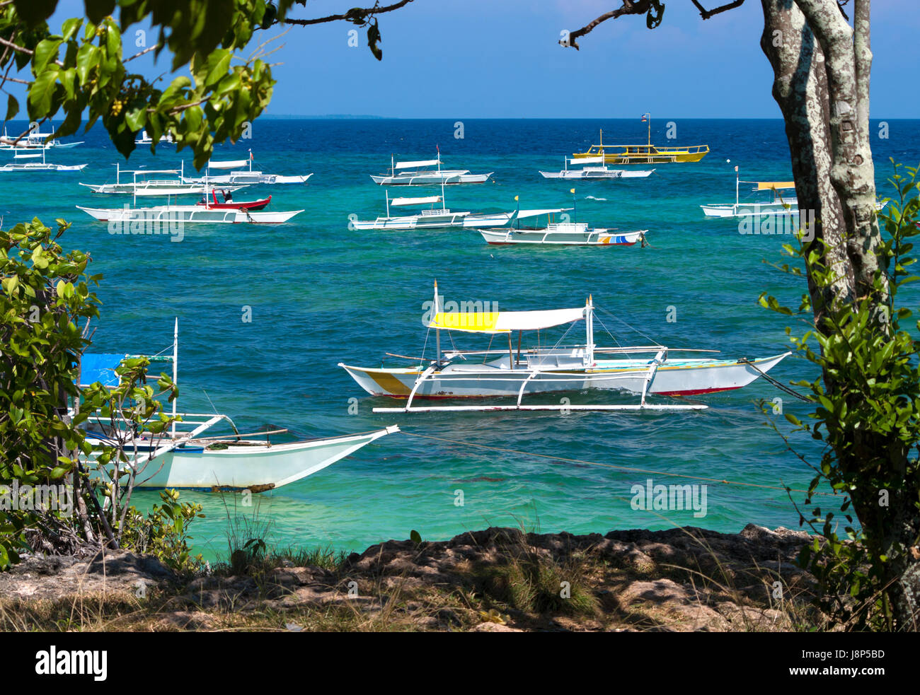boat, philippines, salt water, sea, ocean, water, rowing boat, sailing ...