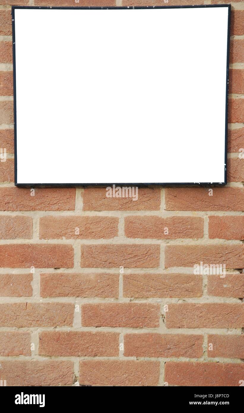 board, blank, european, caucasian, wall, brick, uninhabited, empty ...