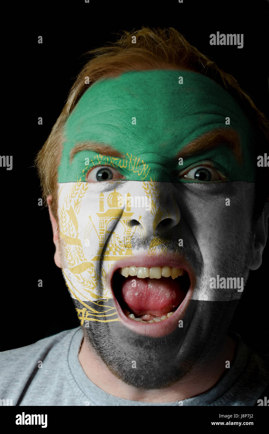 face, portrait, flag, national, raving, furious, angry, irately ...