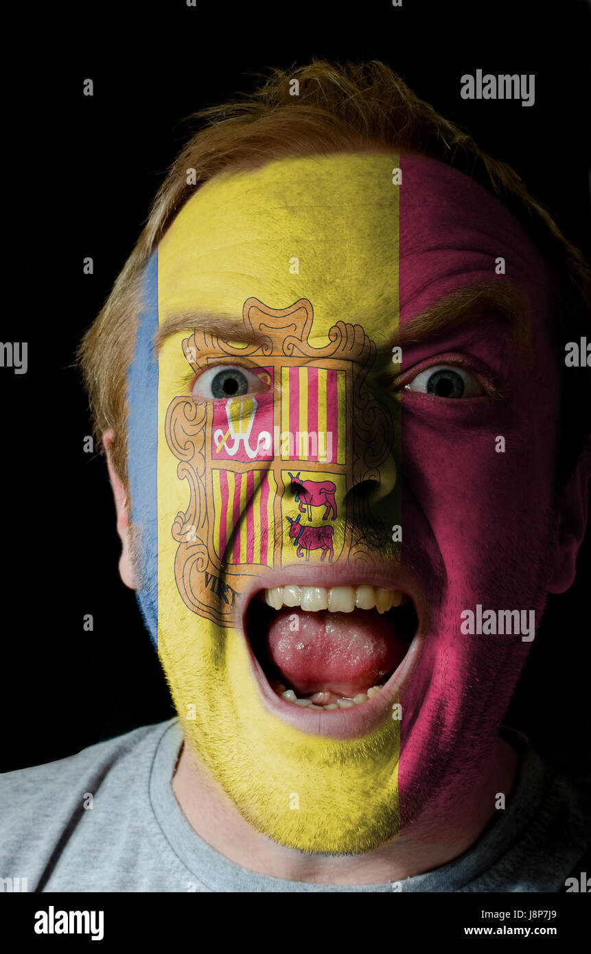 face, portrait, flag, national, raving, furious, angry, irately ...