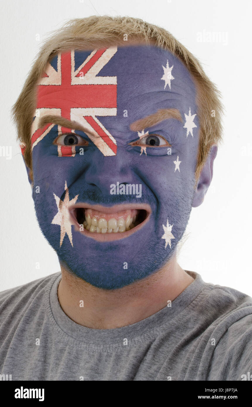 face, portrait, flag, national, raving, furious, angry, irately ...
