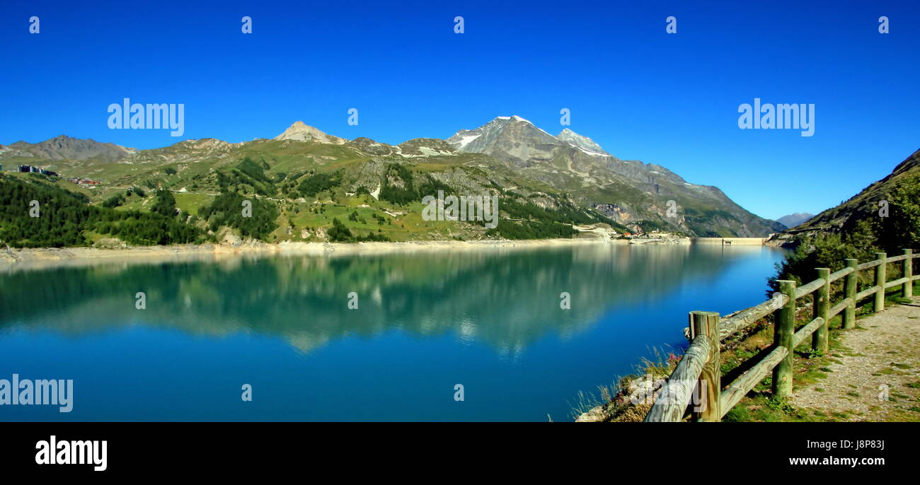 alps, fresh water, lake, inland water, water, landscape, scenery ...