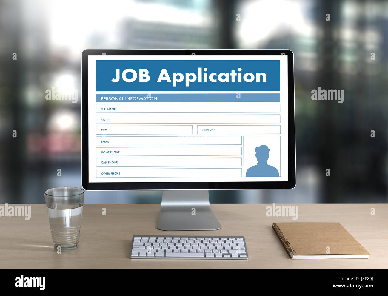 JOB Application Applicant Filling Up the Online Profession Apply Hiring ...