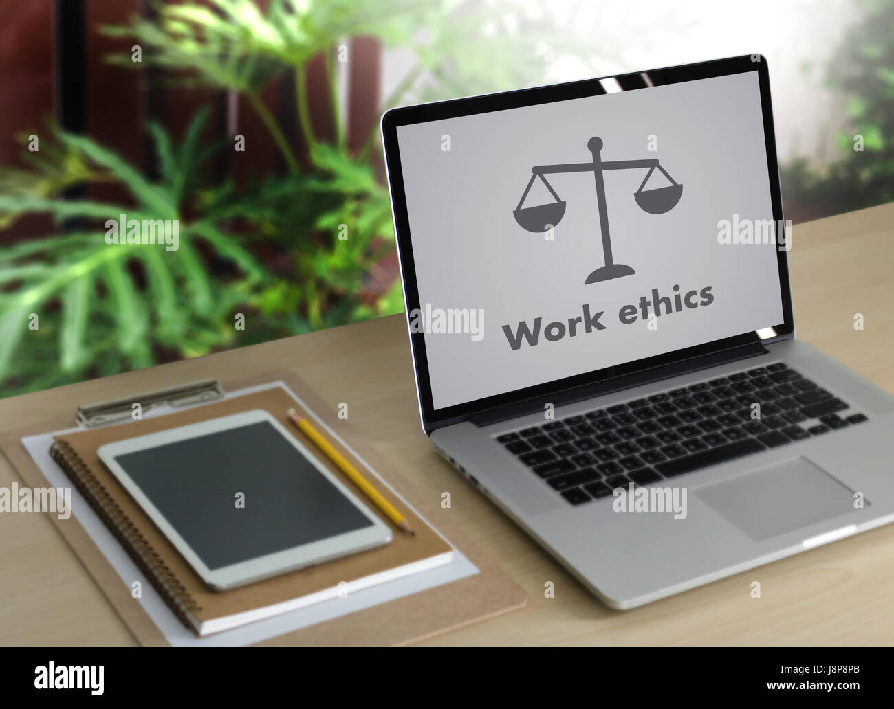 Work ethics Justice Law Order Legal working Professional Stock Photo ...