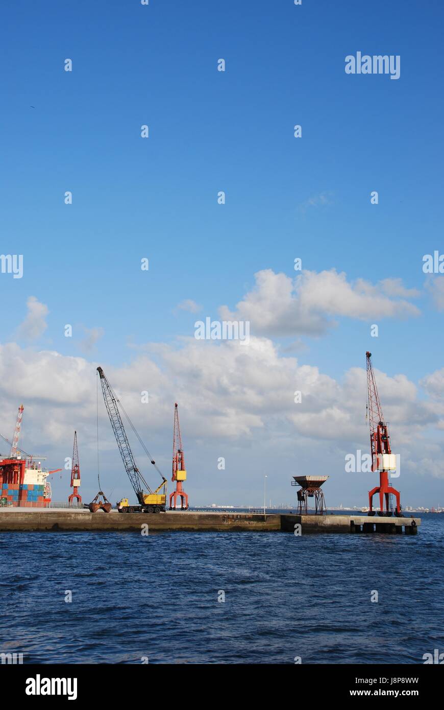 dockyard, dock, portugal, port, lisbon, shipyard, shipping, blue ...