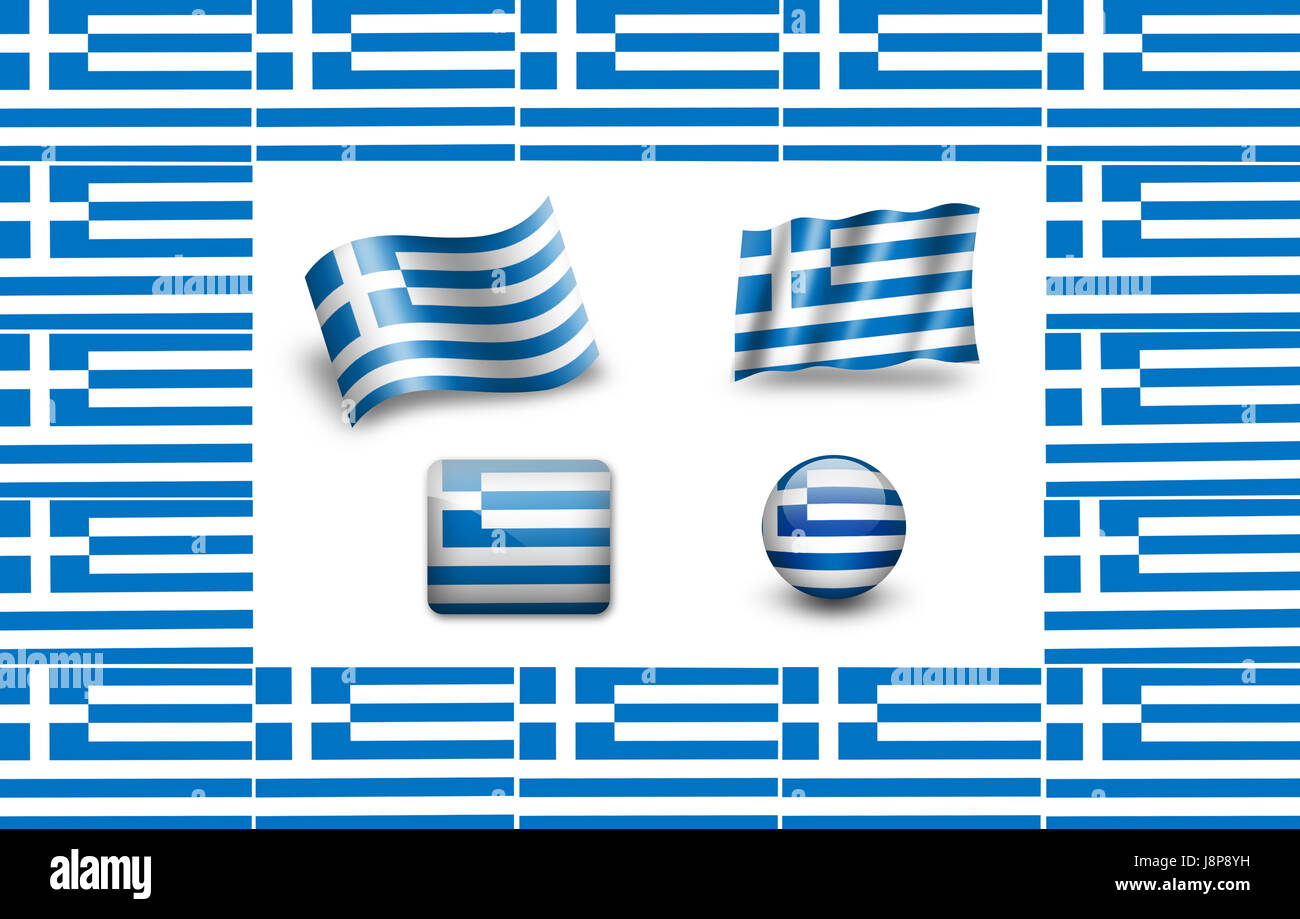 blue, travel, symbolic, colour, emblem, graphic, cross, greece, blank ...