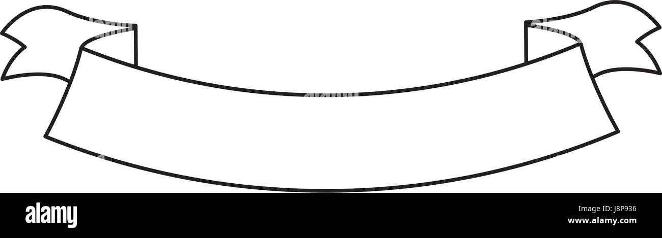 ribbon banner decoration emblem empty Stock Vector Image & Art - Alamy