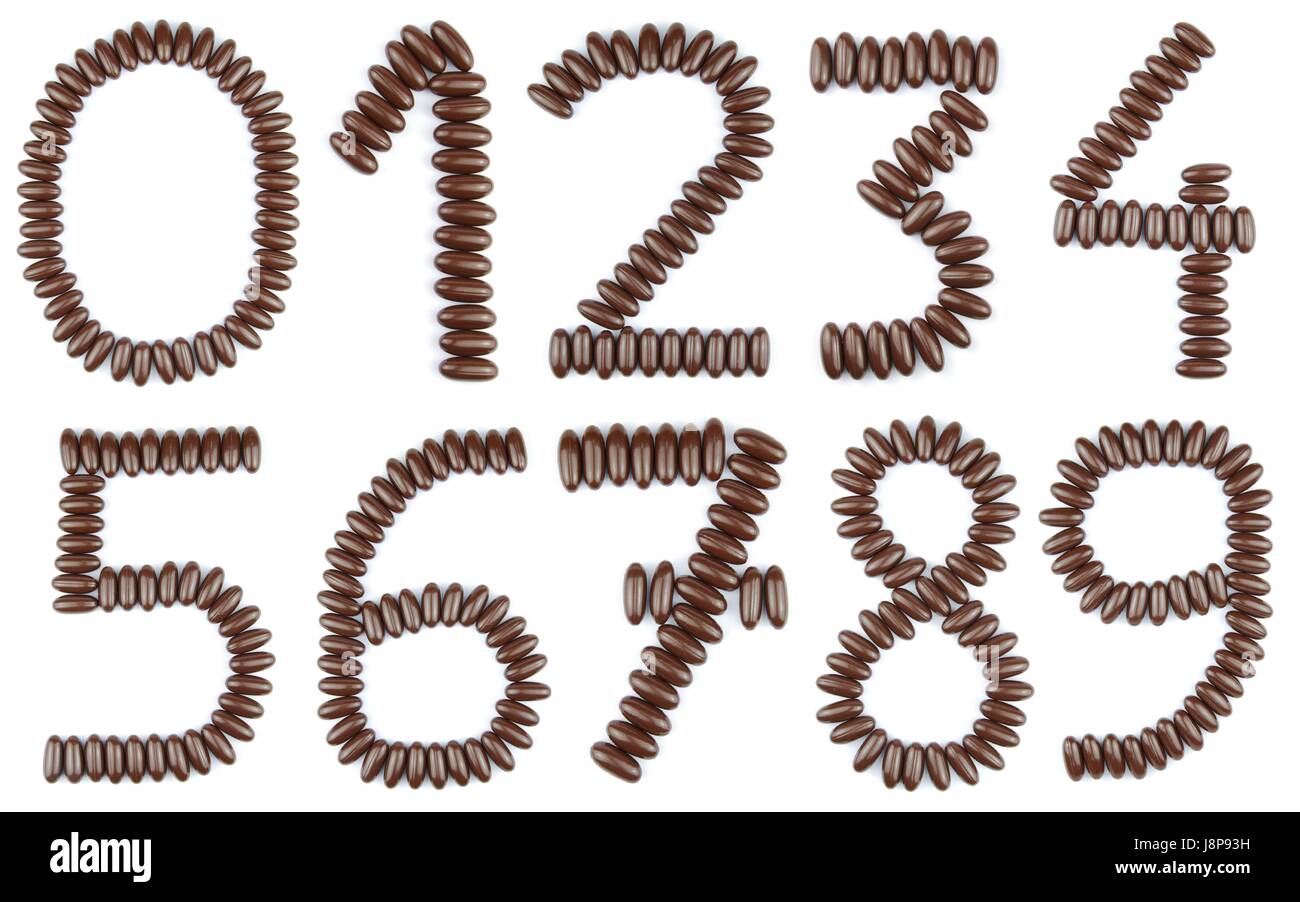 number, numbers, food, aliment, education, sweet, art, isolated ...