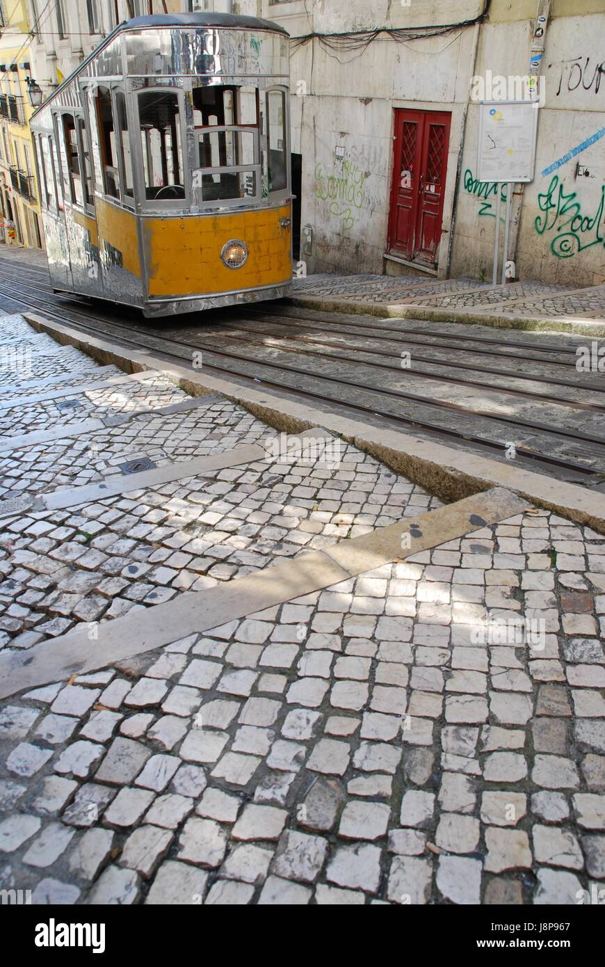 elevator, lift, transport, tram, lisbon, railway, locomotive, train ...