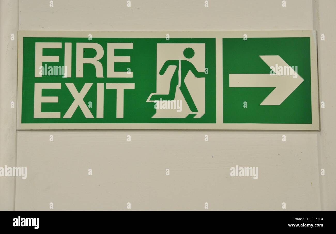 sign, signal, emergency, exit, escape, arrow, security, safety, fire ...