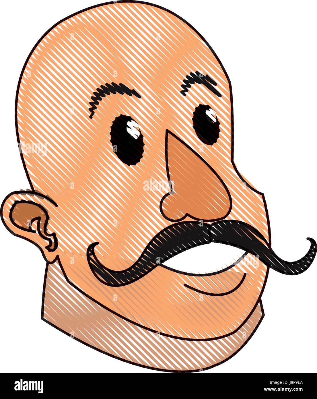 Strong man mustache circus character hi-res stock photography and ...