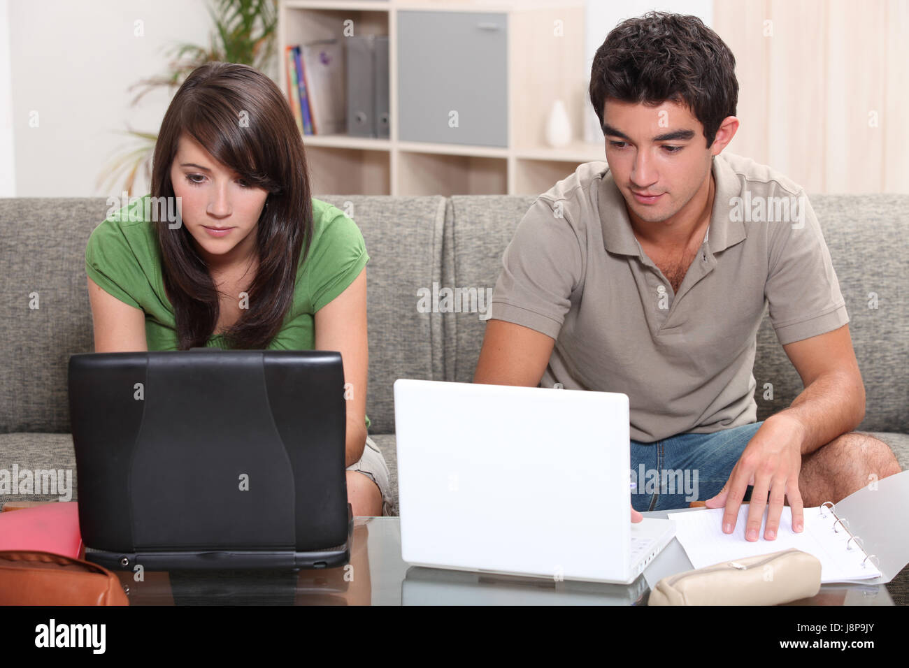 woman, study, study room, research, sitting room, concentration, couch ...