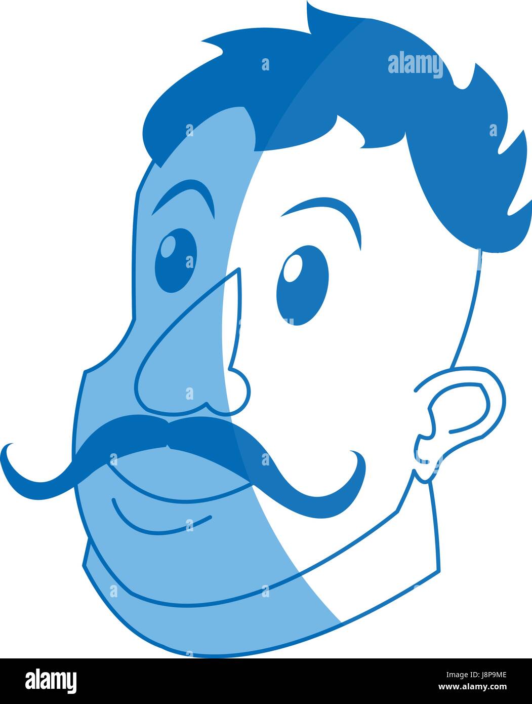 strong man mustache circus character image Stock Vector Image & Art - Alamy