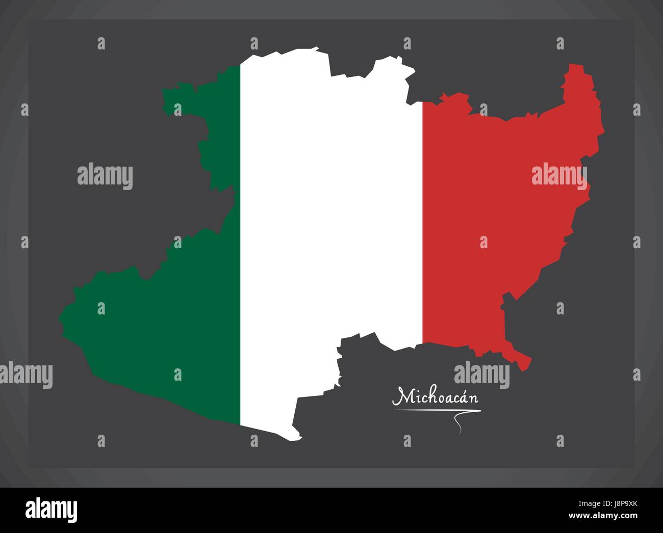 Michoacan map hi-res stock photography and images - Alamy