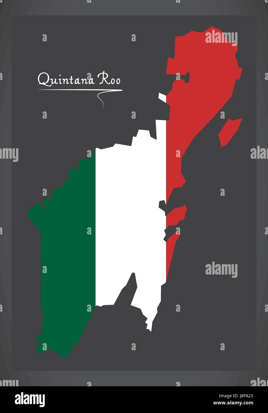 Quintana roo map hi-res stock photography and images - Alamy