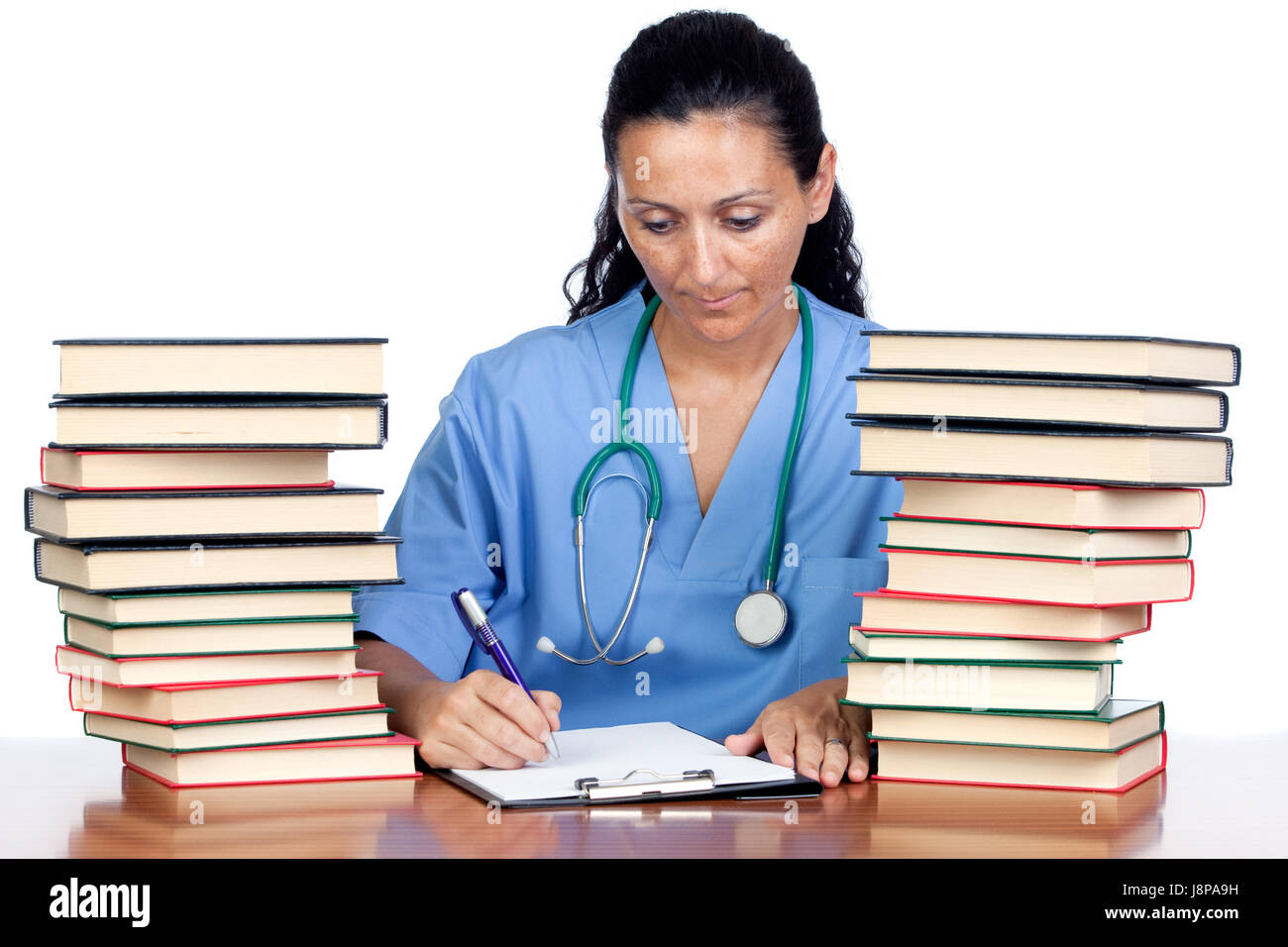 Female medical student book read hi-res stock photography and images ...