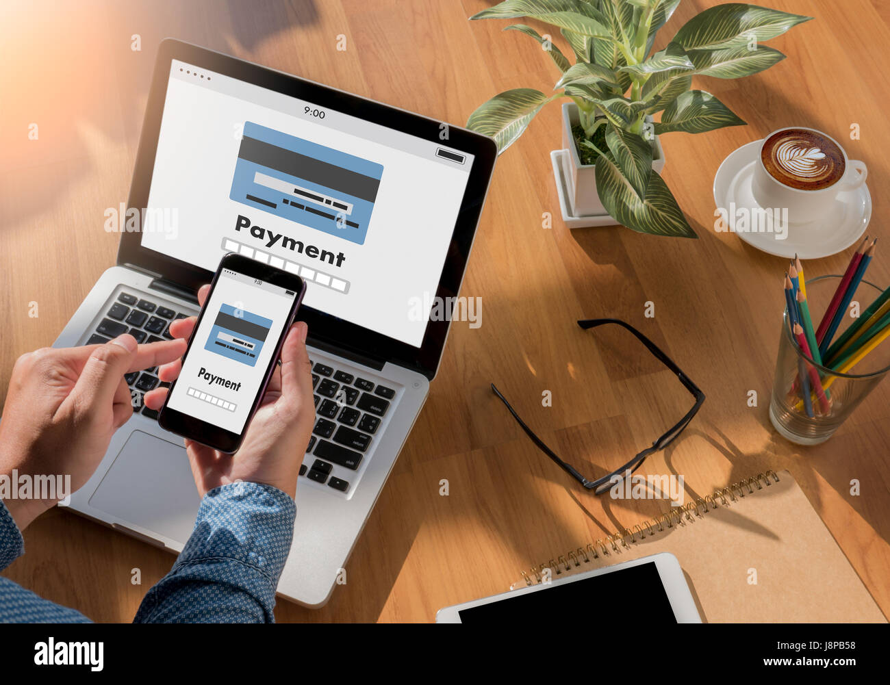 Man using mobile payments online shopping m-banking Internet Global ... Man using mobile payments online shopping m-banking Internet Global ...