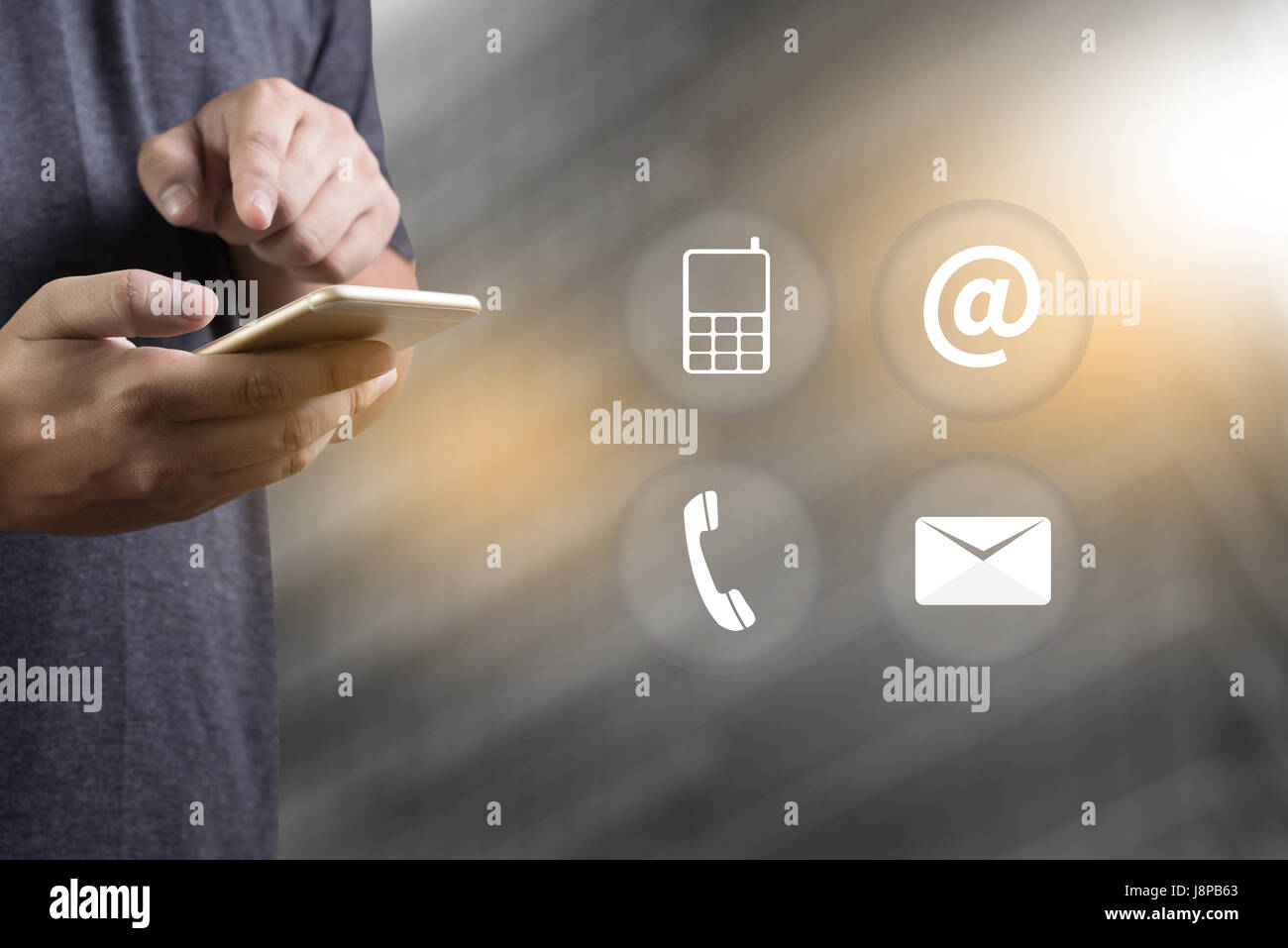 CONTACT US (Customer Support Hotline people CONNECT Stock Photo - Alamy