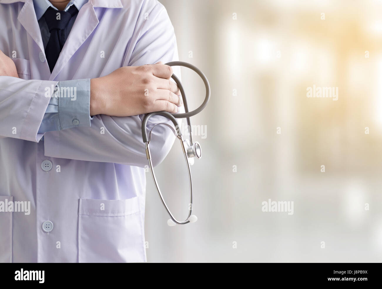 Doctor with stethoscope. doctor hard working. man doctor concept in ...