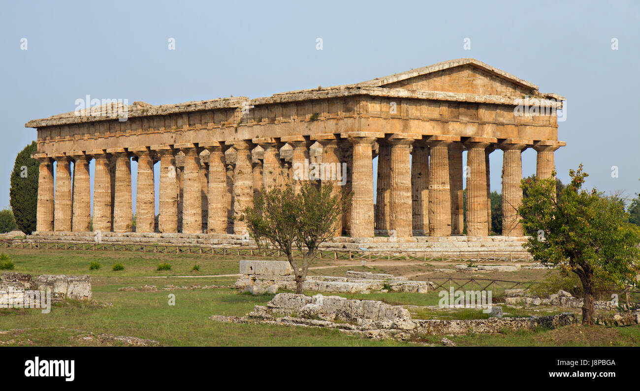 temple, greek, classical, italia, ancient, italy, temple, greek, ruin ...