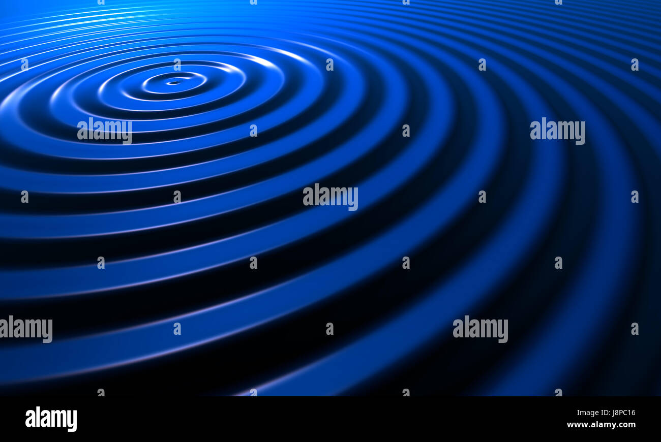 blue, waves, wave, circle, circles, backdrop, background, water, sign ...