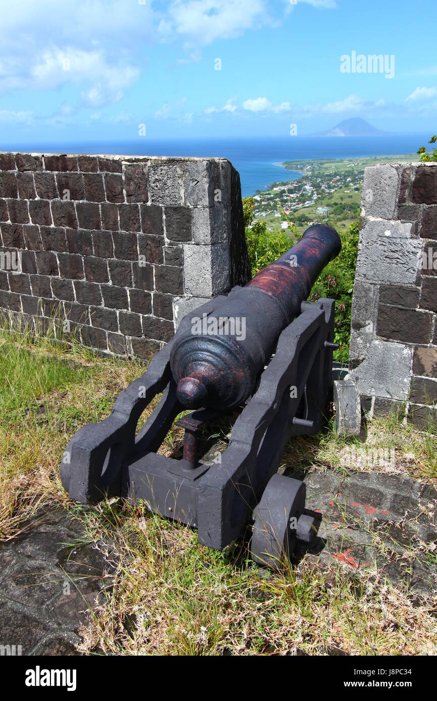 fortress, cannon, defense, gun, firearm, caribbean, destructive ...