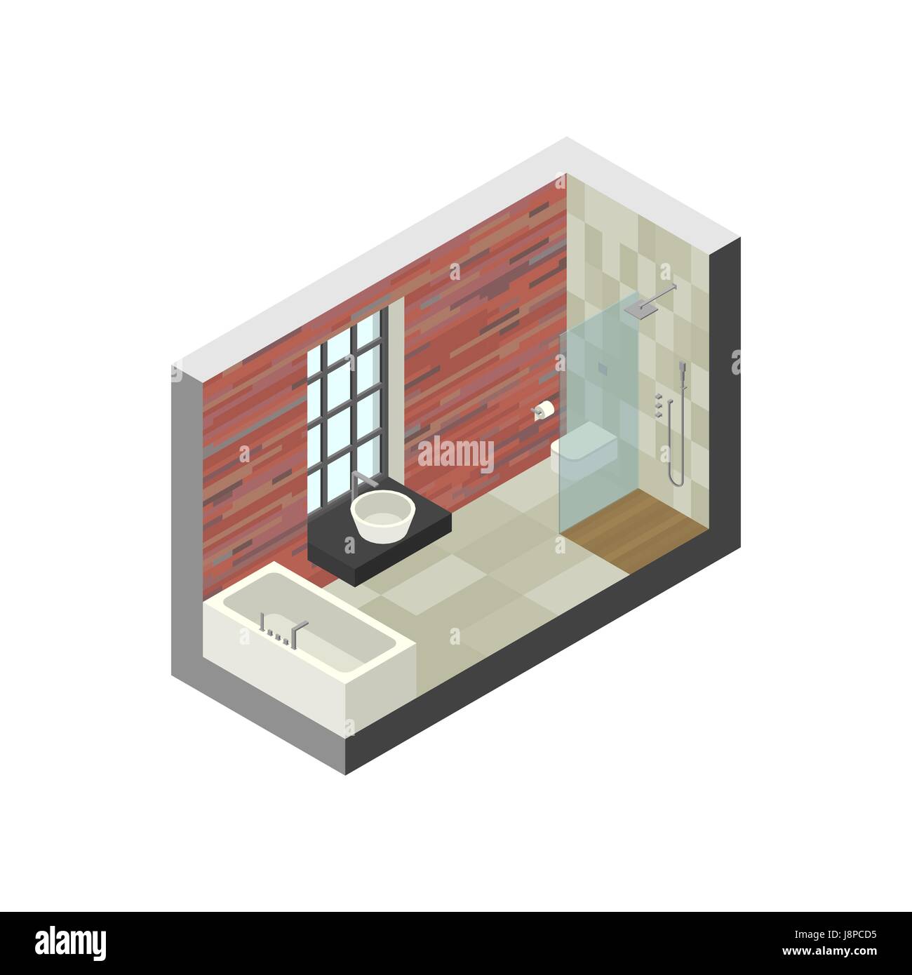 Toilet room bathroom in Stock Vector Images - Alamy