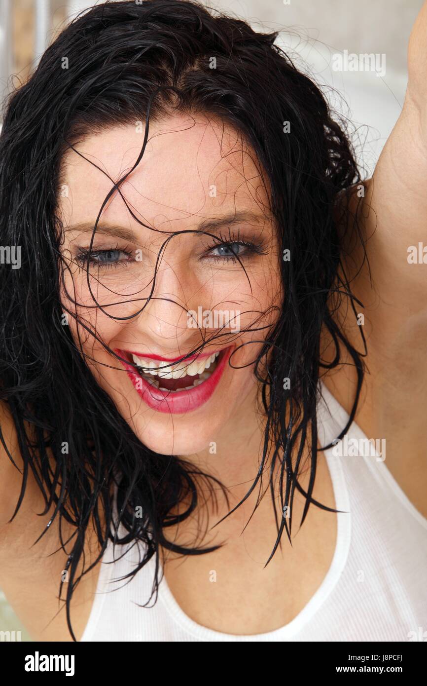 woman, female, enthusiasm, amusement, enjoyment, joy, gag, joke ...