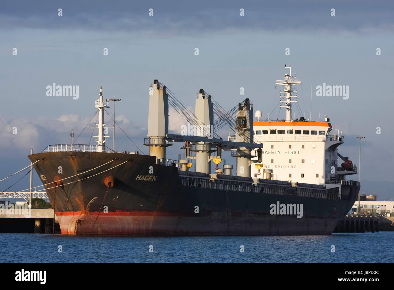 Cargo boat in Aveiro, Portugal Stock Photo - Alamy
