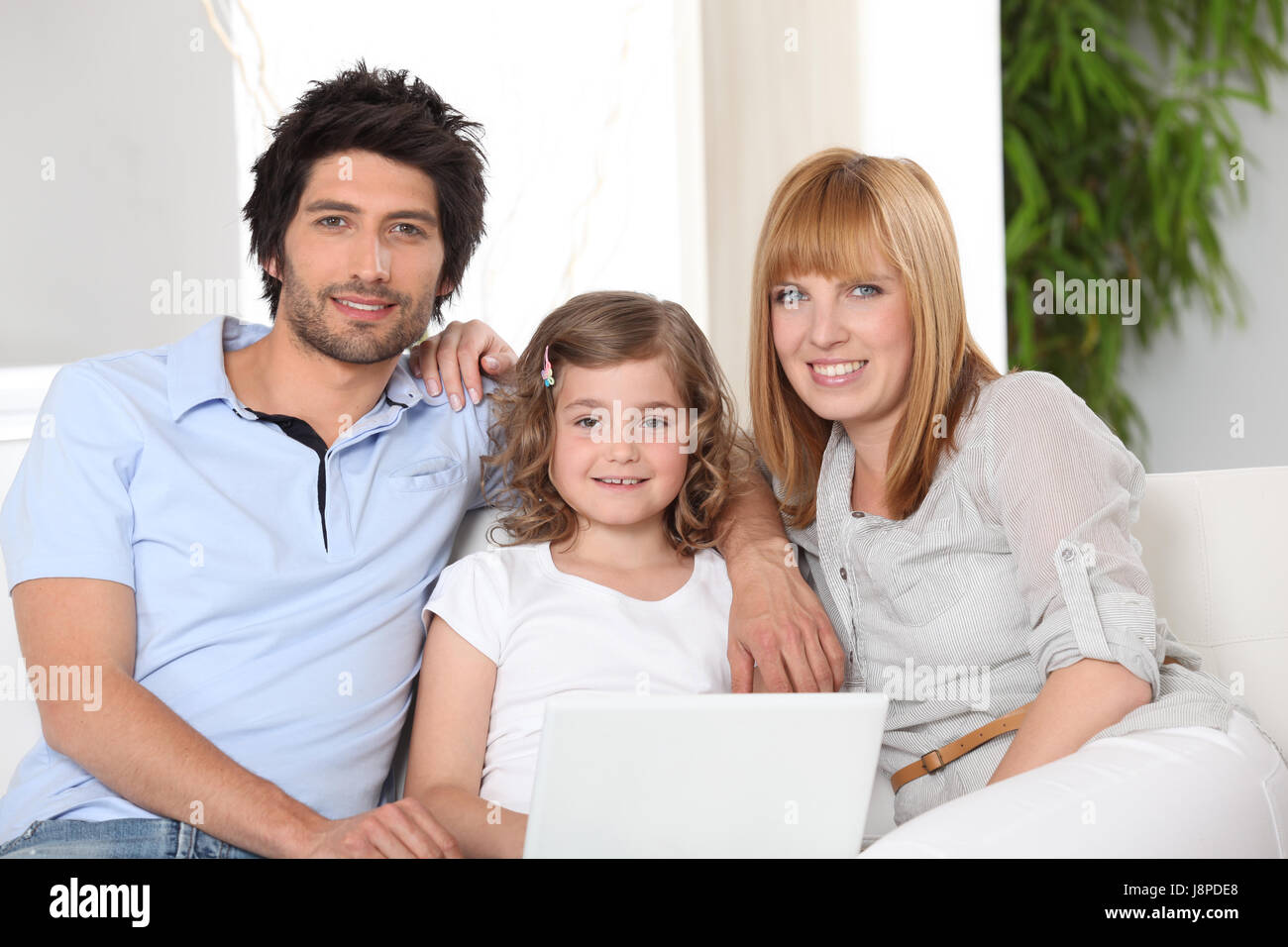 adult, couch, adults, browsing, couple, pair, blond, familiy, family ...