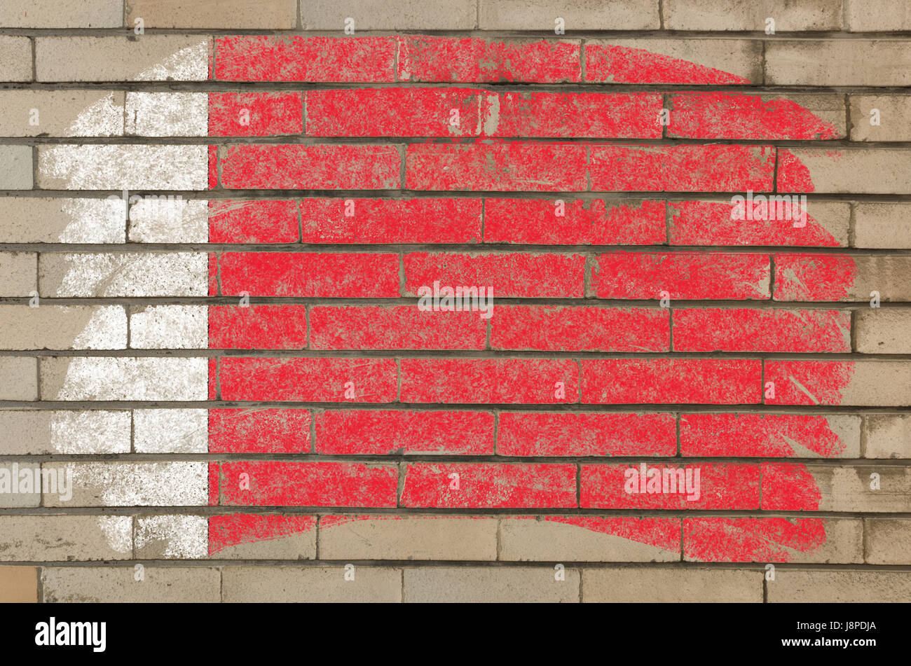 wall, flag, brick, national, country, painted, nation, pictogram ...