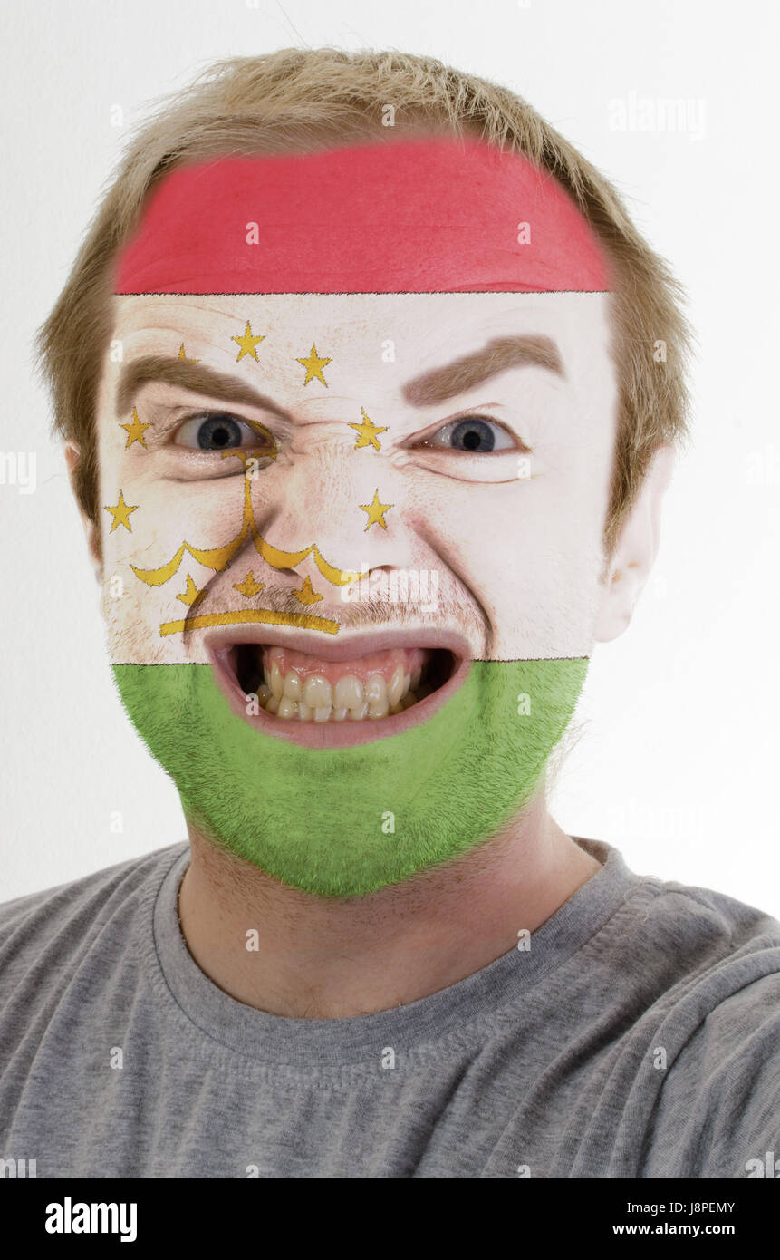 portrait, flag, national, country, raving, furious, angry, irately ...