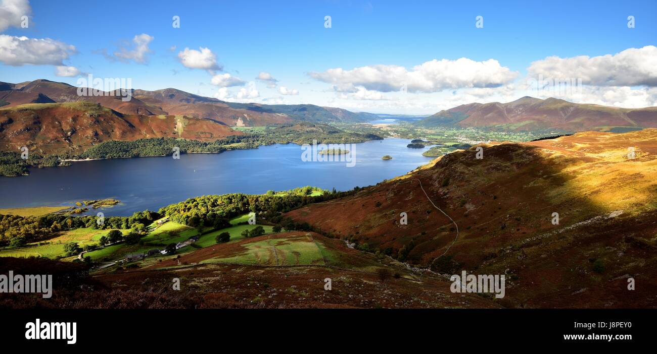 Fells above derwent water hi-res stock photography and images - Alamy