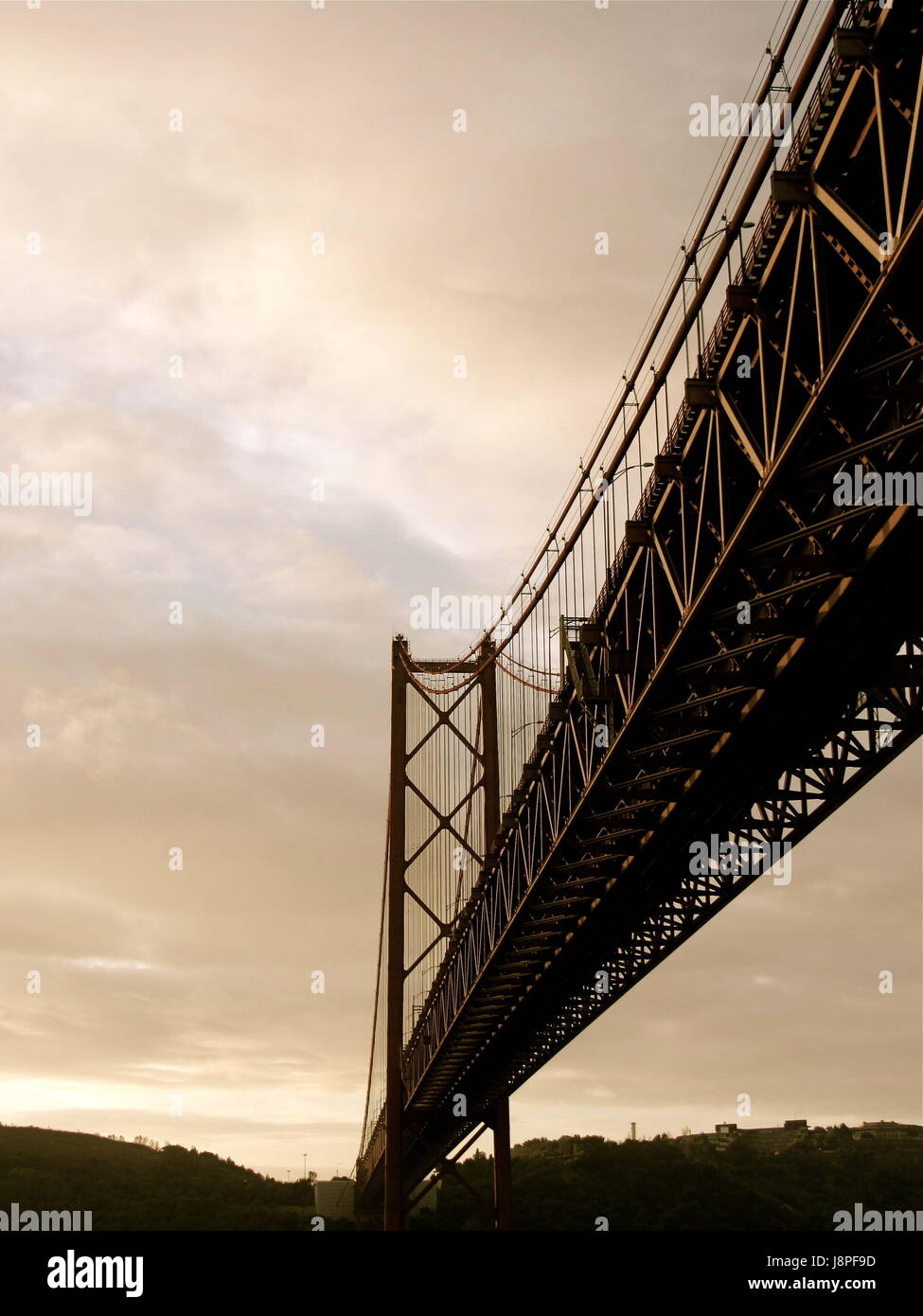bridge, sunset, steel, style of construction, architecture ...