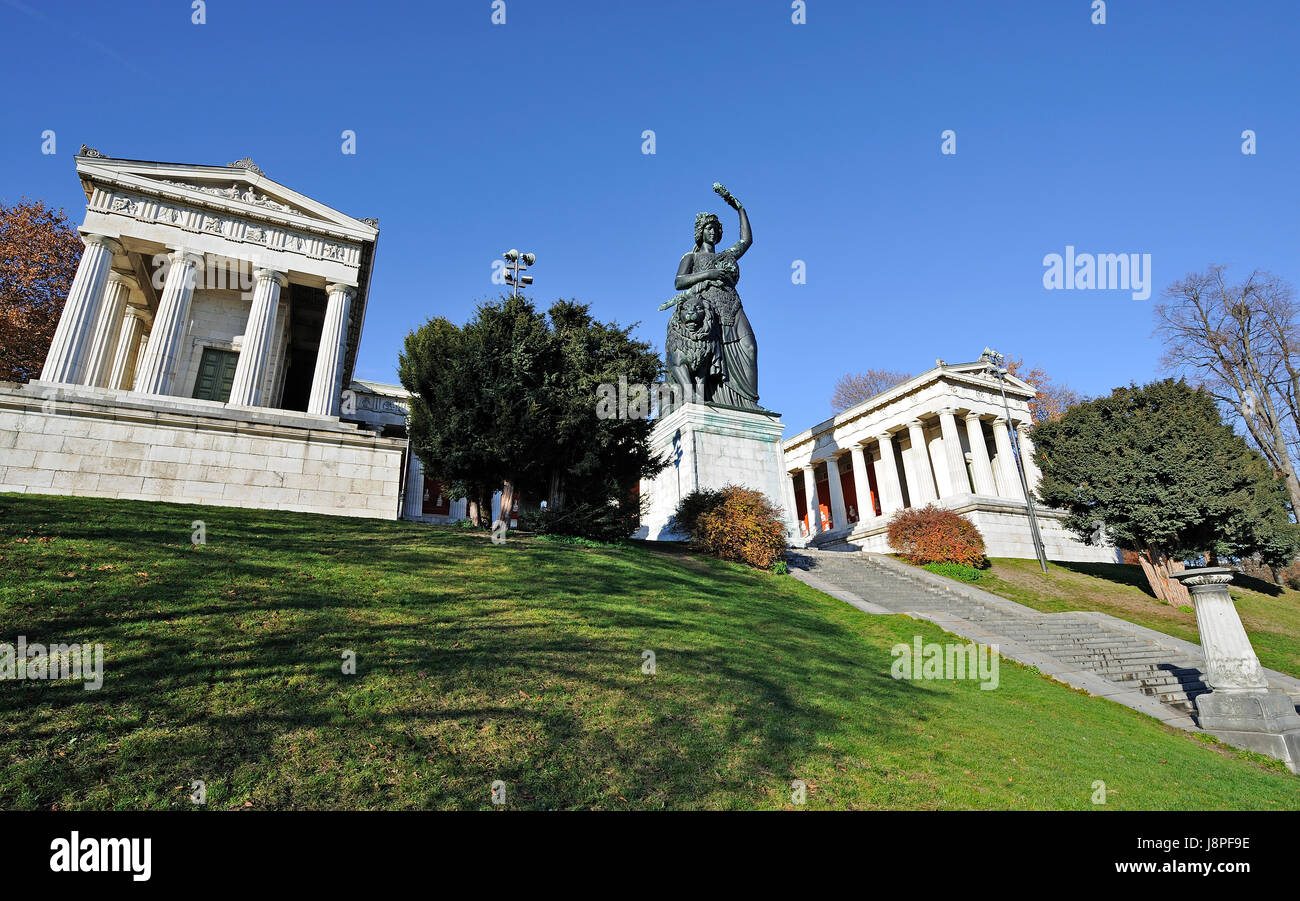 historical, temple, bavaria, sightseeing, germany, german federal ...
