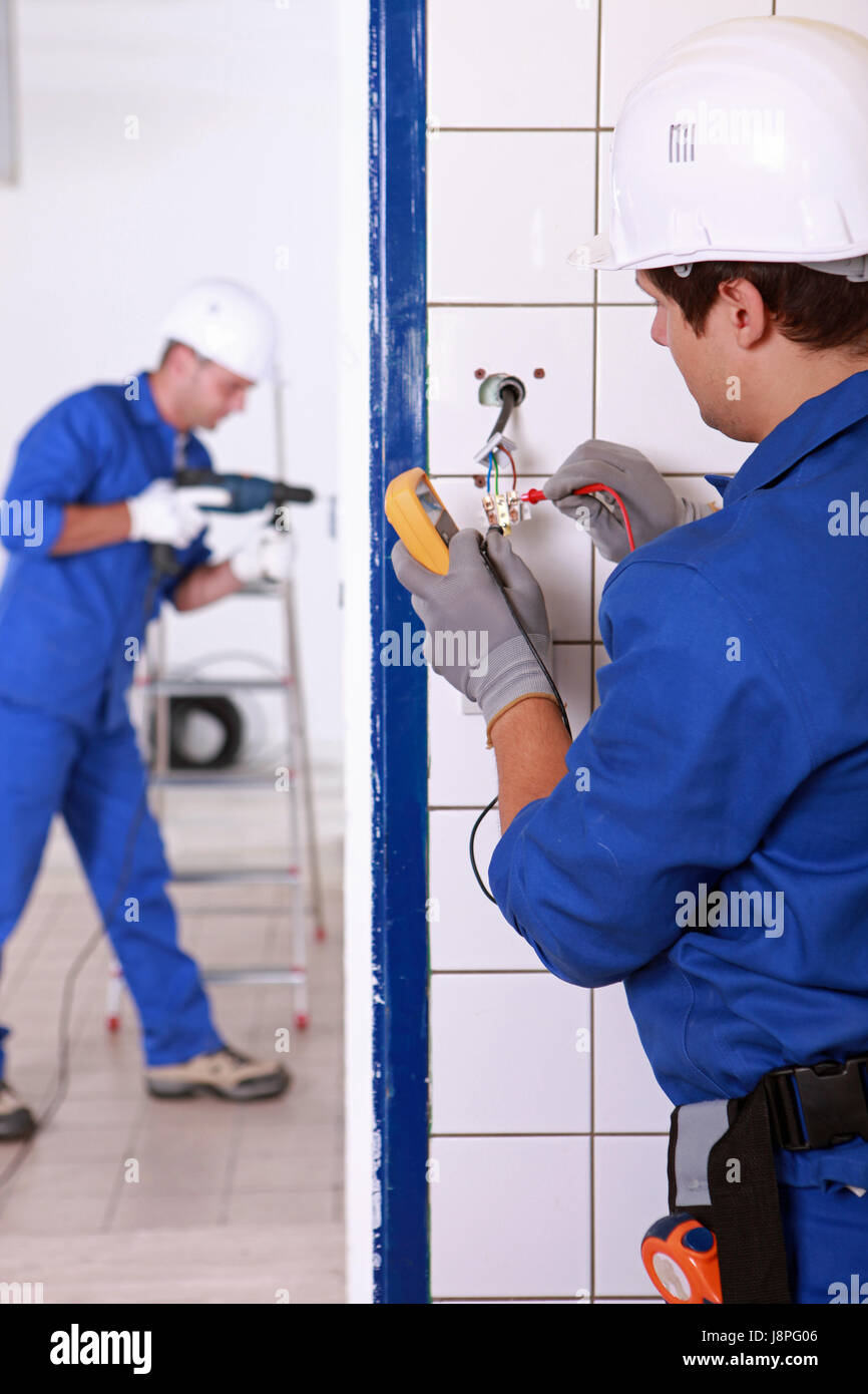 energy, power, electricity, electric power, wall, voltmeter, test ...