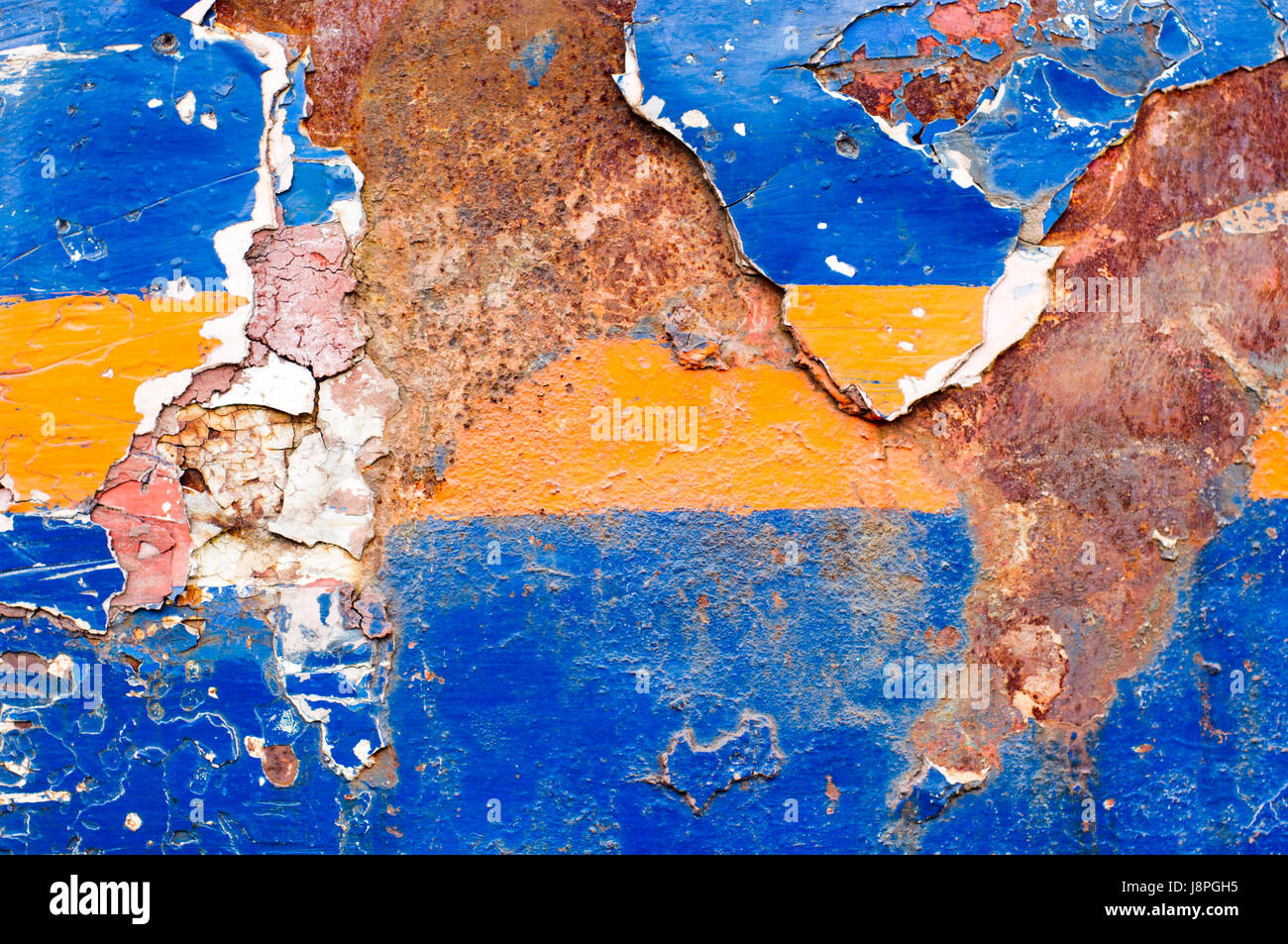 blue, colour, metal, rusty, rust, paint, crack, backgrounds, fissured ...