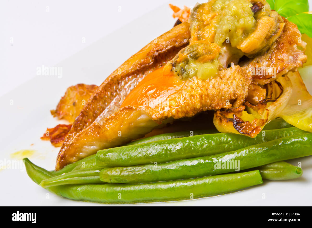 green, angle, fish, kitchen, cuisine, diet, food, dish, meal, baked ...