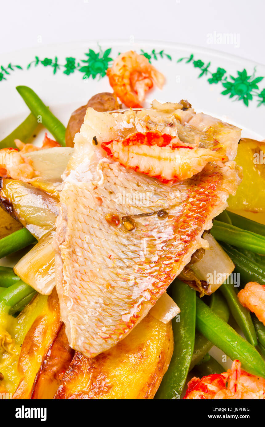 green, angle, fish, kitchen, cuisine, diet, food, dish, meal, baked ...