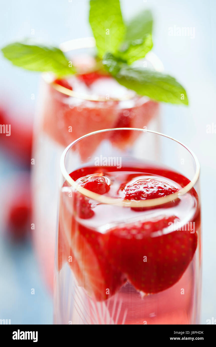 drink, drinking, bibs, alcohol, refreshment, strawberry, champagne ...