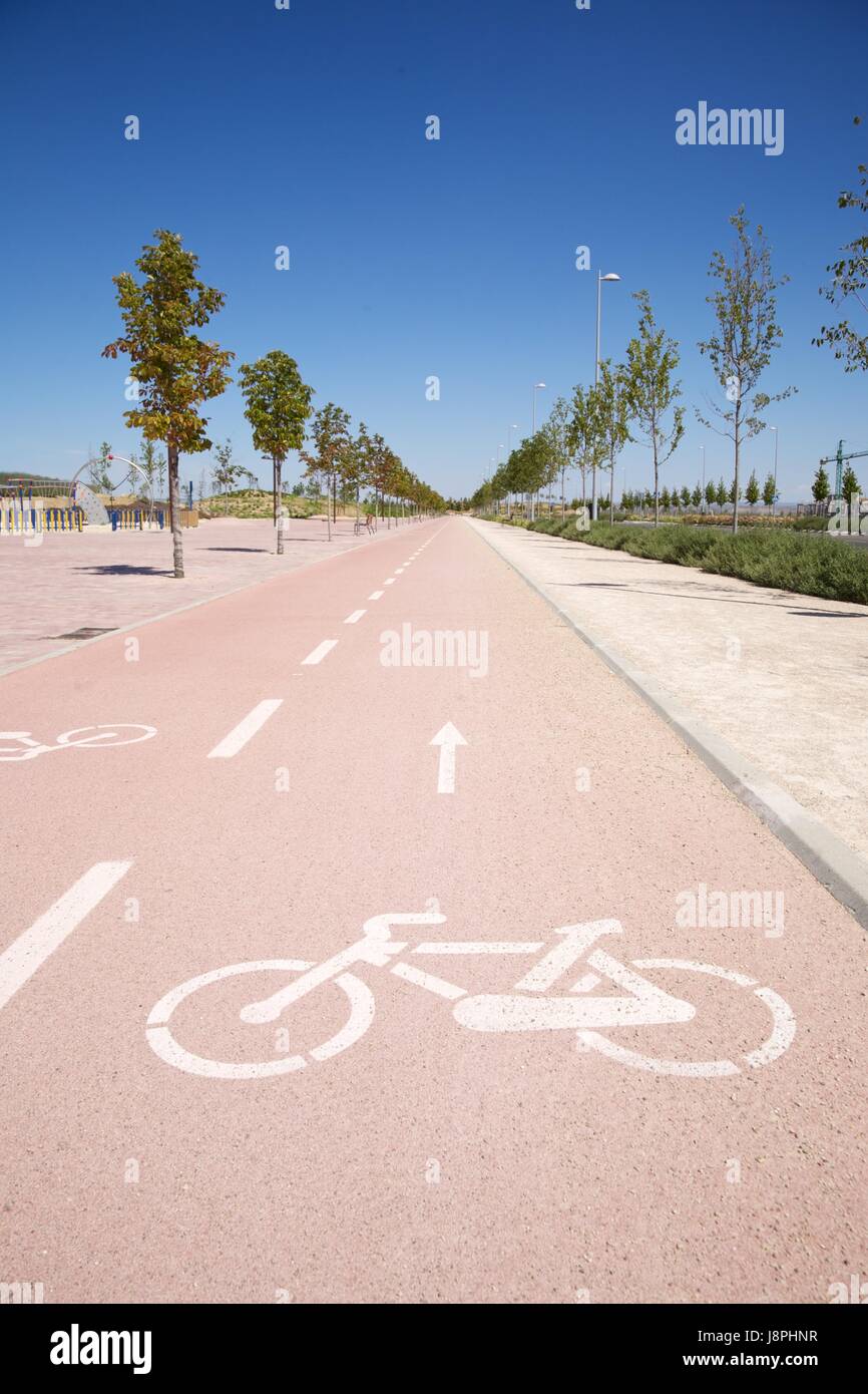 sign, signal, city, town, traffic, transportation, bikeway, bike ...