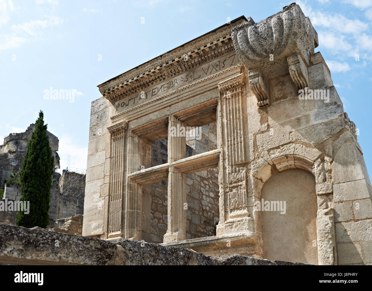 ruins, roman, stone, france, style of construction, architecture ...