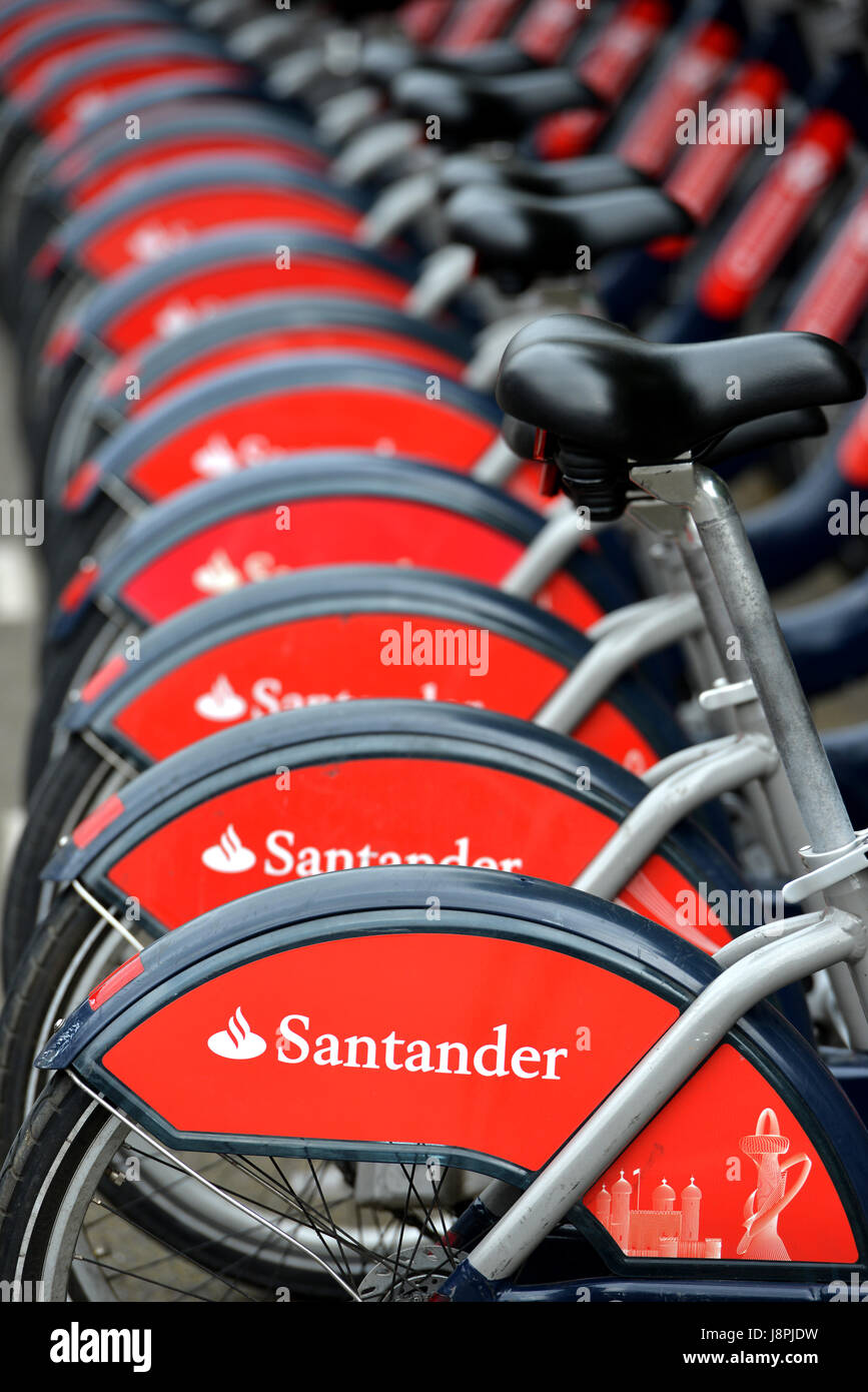 Santander cycles hi-res stock photography and images - Alamy
