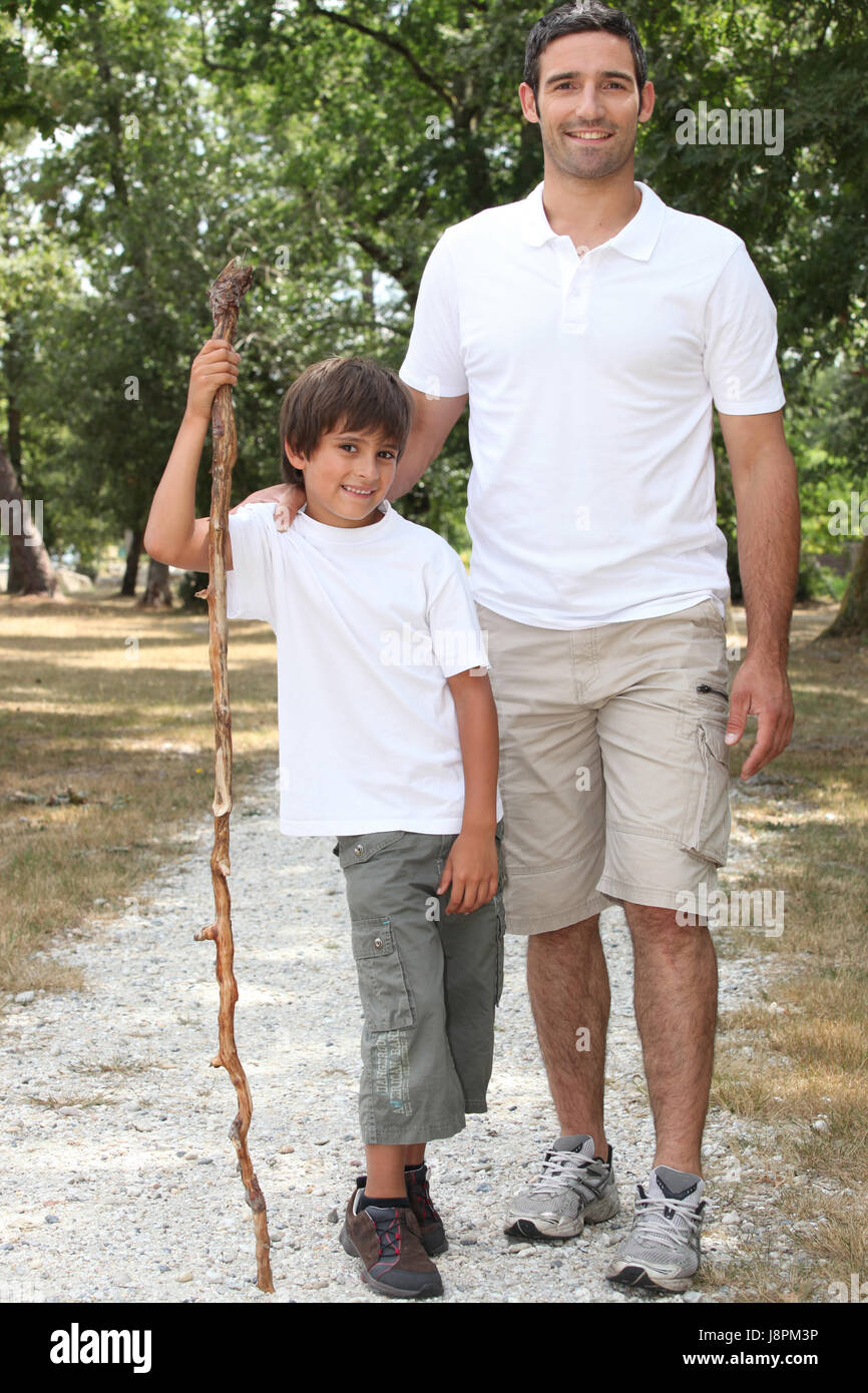 walk, go, going, walking, park, son, hiking, bonding, outdoors, father ...