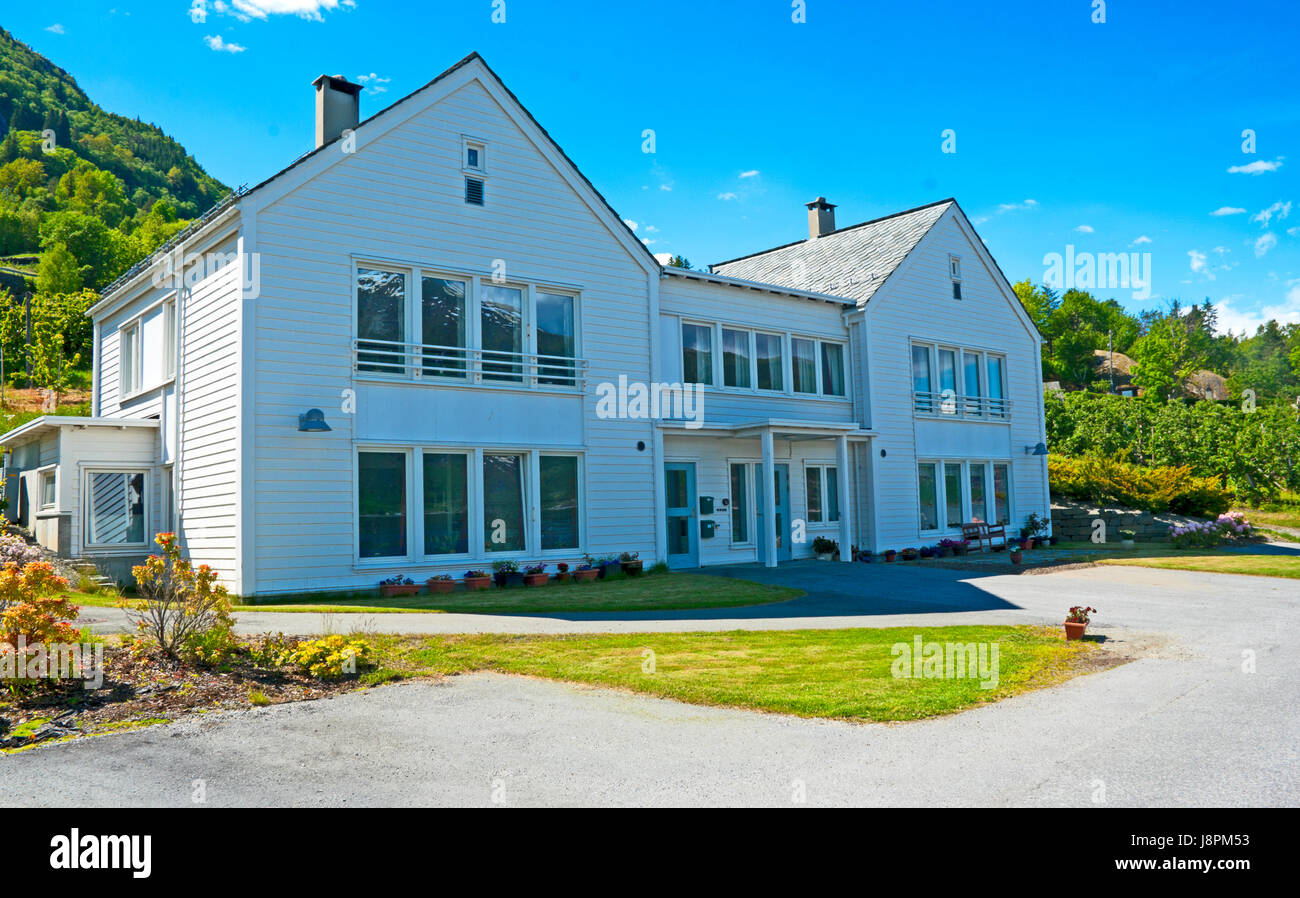 Building Utne Hardanger Norway Stock Photo - Alamy