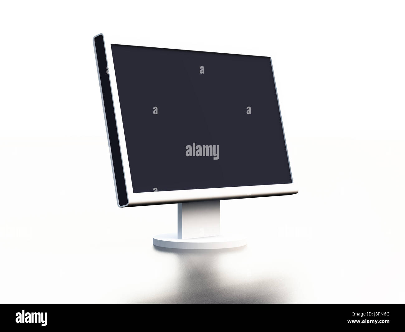 blank, european, caucasian, silver, monitor, screen, computing ...