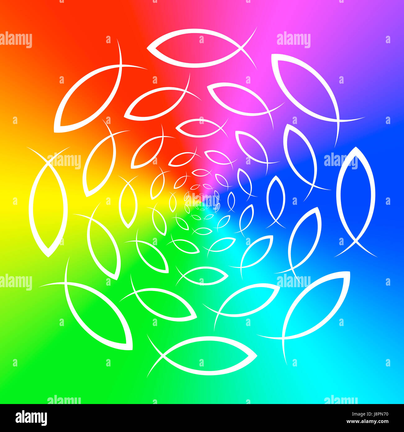 sign, signal, fish, rainbow, pisces, pictogram, symbol, pictograph ...