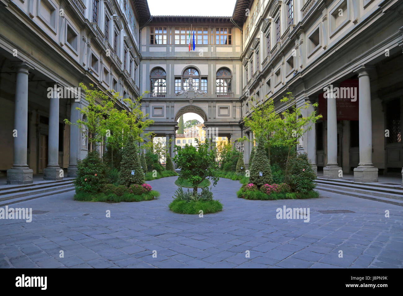 Garden in the Piazzale degli Uffizi in celebration of Flower Market ...