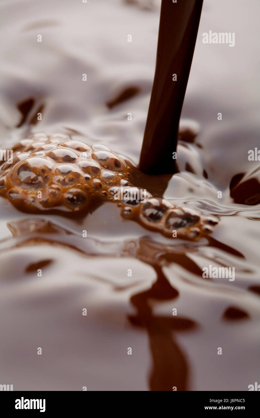 liquid, cocoa, pouring, fluid, dessert, chocolate, drink, drinking ...